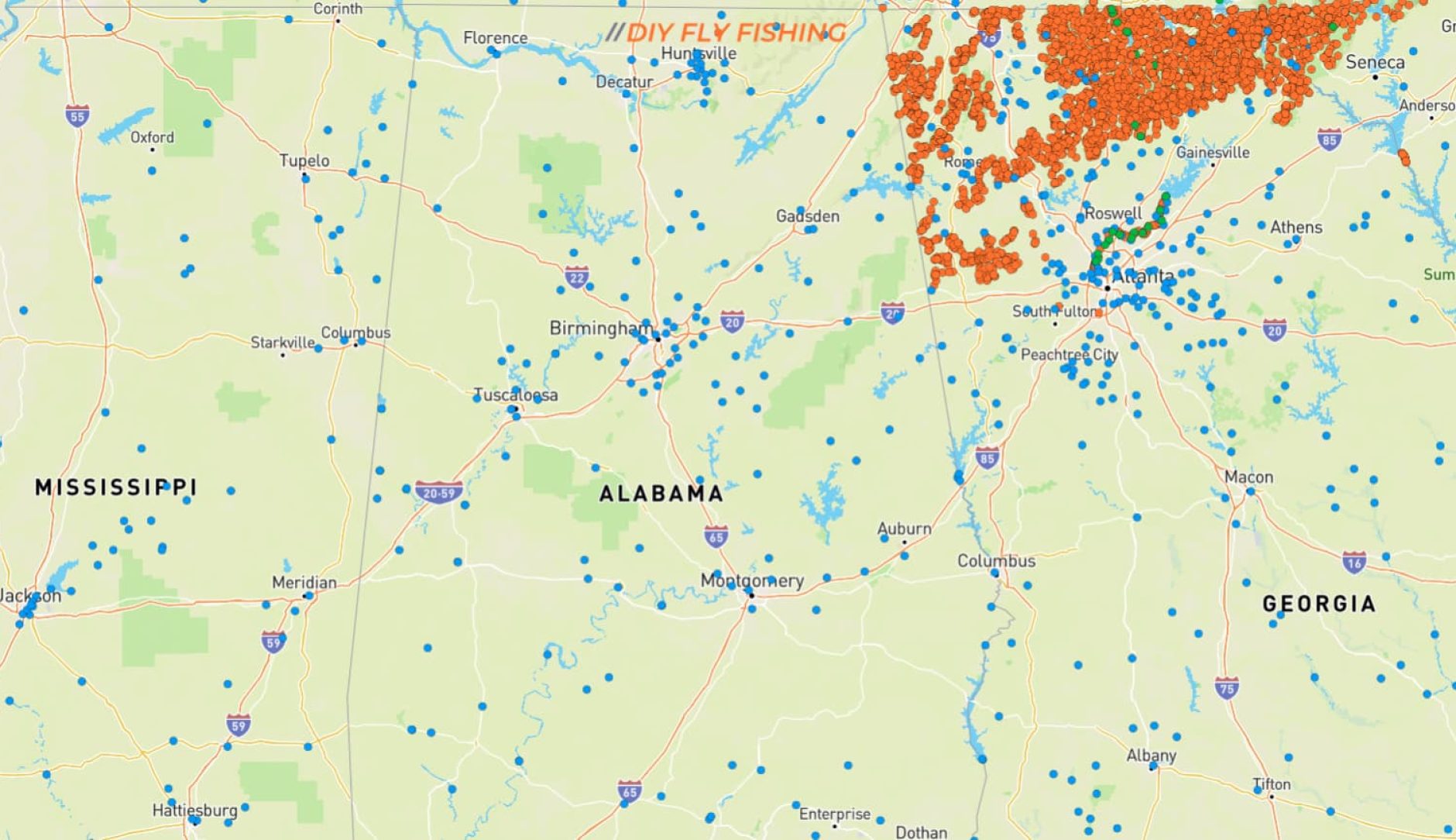 DIY Guide to the Best Fly Fishing in Alabama | DIY Fly Fishing