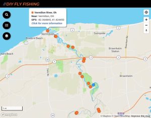 Vermilion River Steelhead Fishing Map and Guide
