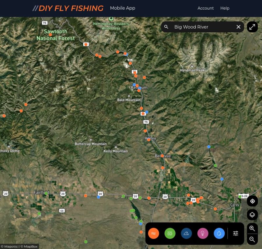 Big Wood River Idaho Fly Fishing: Map & DIY Guide | DIY Fly Fishing