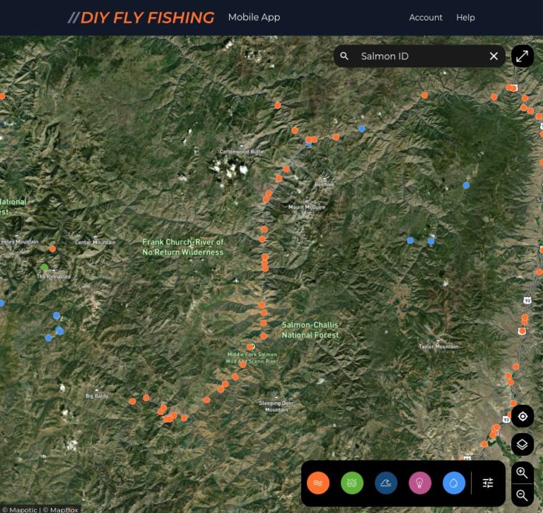 Fly Fishing Middle Fork Salmon River Idaho: Map & DIY Guide | DIY Fly ...